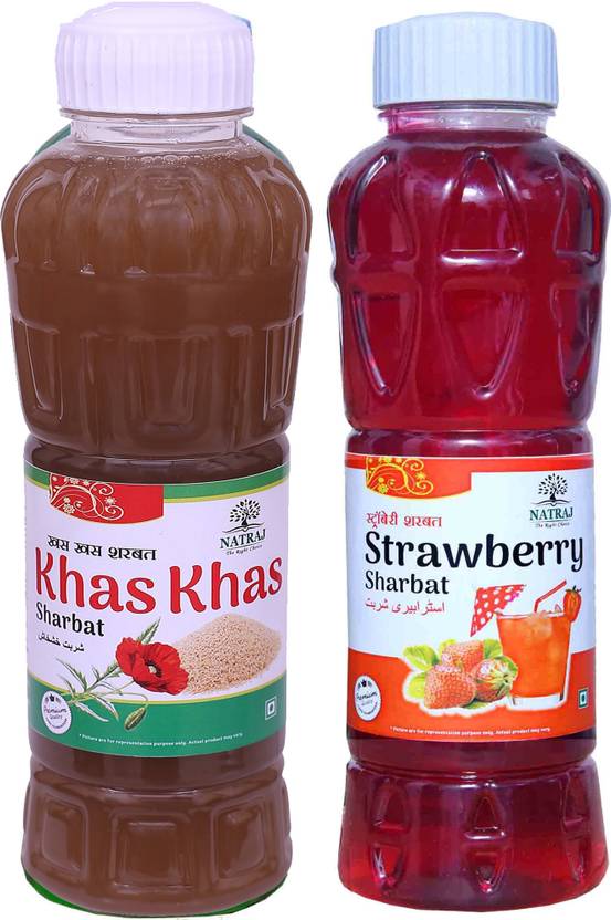 NATRAJ The Right Choice KHAS KHAS-STRAWBERRY SHARBAT KHAS KHAS Price in ...