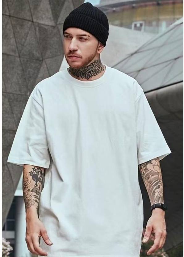 GHJF Solid Men Round Neck Dark Blue T-Shirt - Buy GHJF Solid Men Round ...