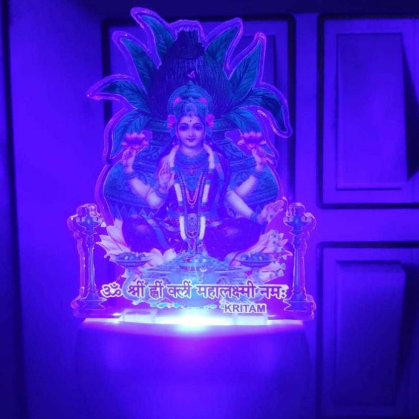 KRITAM Krishna& Radha 3D Illusion Night Lamp Comes Table Lamp Price in ...