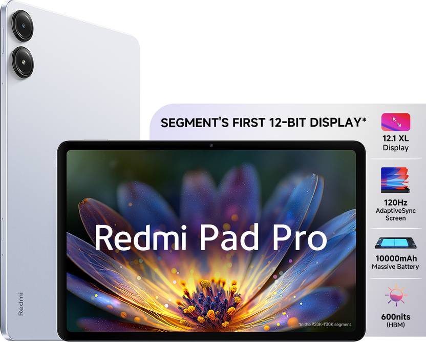 REDMI Pad Pro 6 GB RAM 128 GB ROM 12.1 inch with Wi-Fi Only Tablet ...