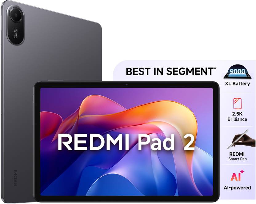 REDMI Pad 2 4 GB RAM 128 GB ROM 11.0 inch with Wi-Fi Only Gaming Tablet ...