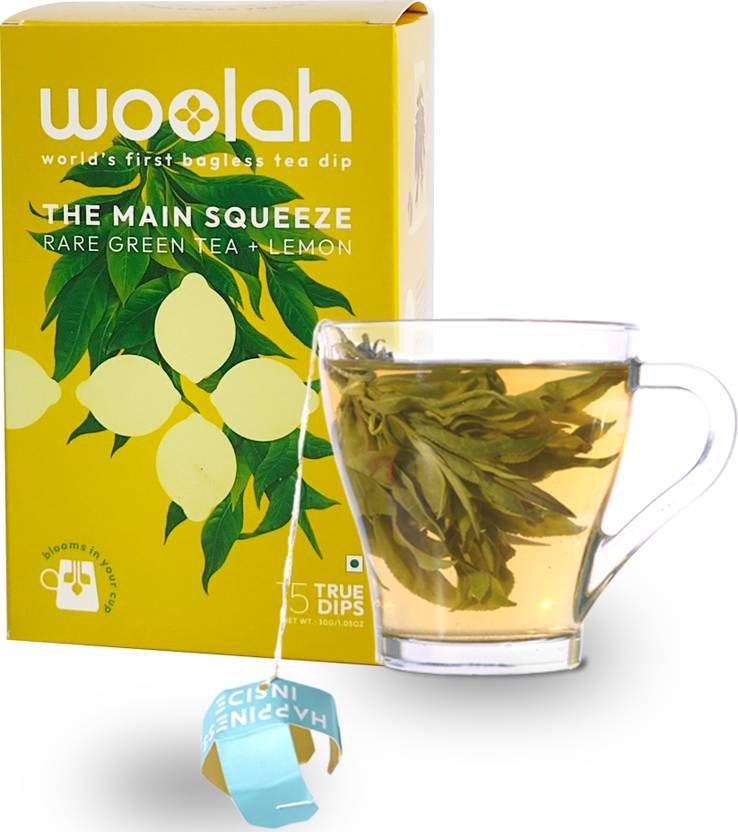 woolah Rare Assam Green Tea with Lemon - World's 1st Bagless Teadip ...