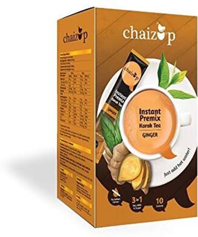 chaizup Ginger Instant Premix Tea - 10 Sachets Karak Ready to Drink ...