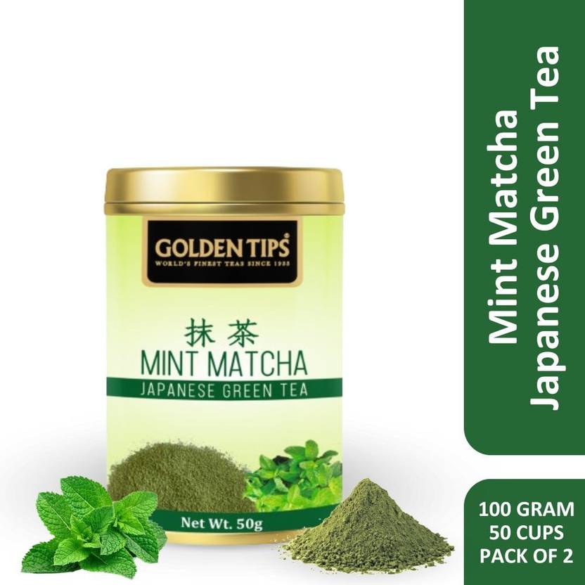 Golden Tips Original Japanese Powder Mint Matcha Tea Tin Price in India ...