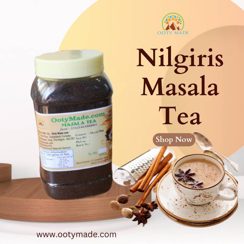 Ooty Made.Com Nilgiris Special, Authentic,Strong, Bold, Rich Masala Tea ...