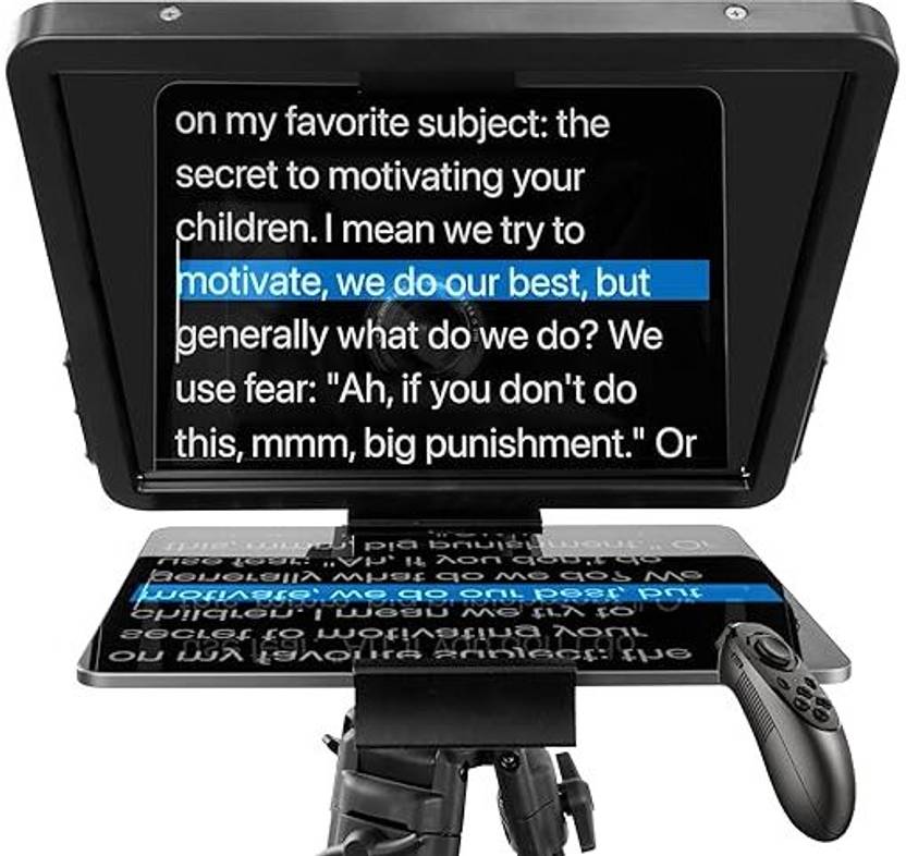 Cronus Punta15" teleprompter with 15" HD monitor beam-splitting glass ...