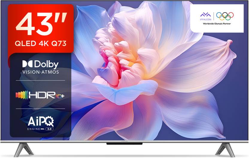 iFFALCON by TCL 108 cm (43 inch) QLED Ultra HD (4K) Smart Google TV ...