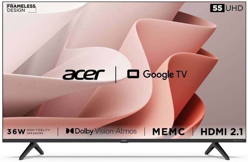 Acer Advanced I Series 139 cm (55 inch) Ultra HD (4K) LED Smart Google ...