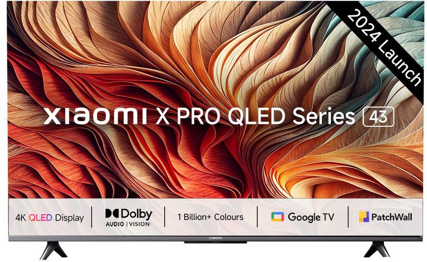 Mi by Xiaomi X Pro QLED 108 cm (43 inch) QLED Ultra HD (4K) Smart ...