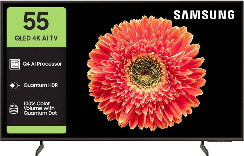 Samsung 138 cm (55 inch) QLED Ultra HD (4K) Smart Tizen TV 2025 Edition ...