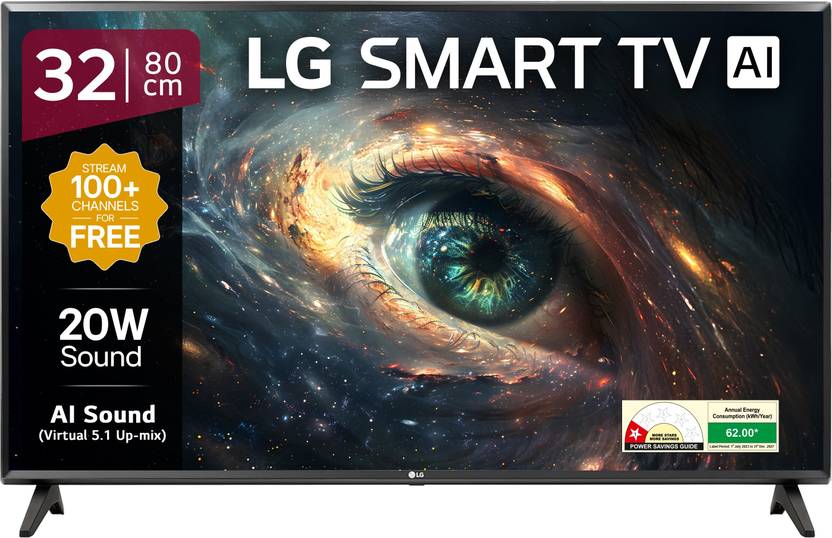 LG LR600 80 cm (32 inch) HD Ready LED Smart WebOS TV 2025 Edition with Alpha5 Gen 6 AI Processor ...