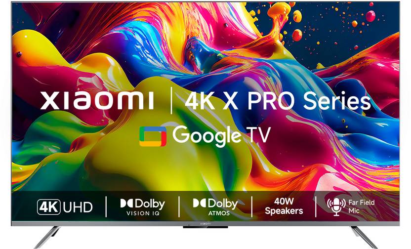 Mi by Xiaomi X Pro 138 cm (55 inch) Ultra HD (4K) LED Smart Google TV ...