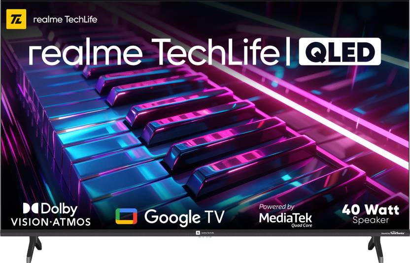 realme TechLife CineSonic Q 109 cm (43 inch) QLED Ultra HD (4K) Smart ...