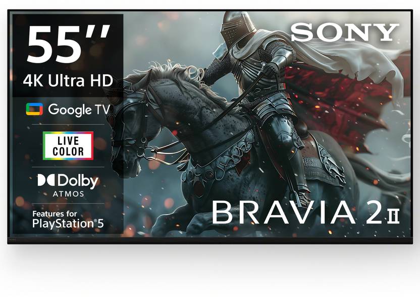 SONY BRAVIA 2 II 138.8 cm (55 inch) Ultra HD (4K) LED Smart Google TV ...