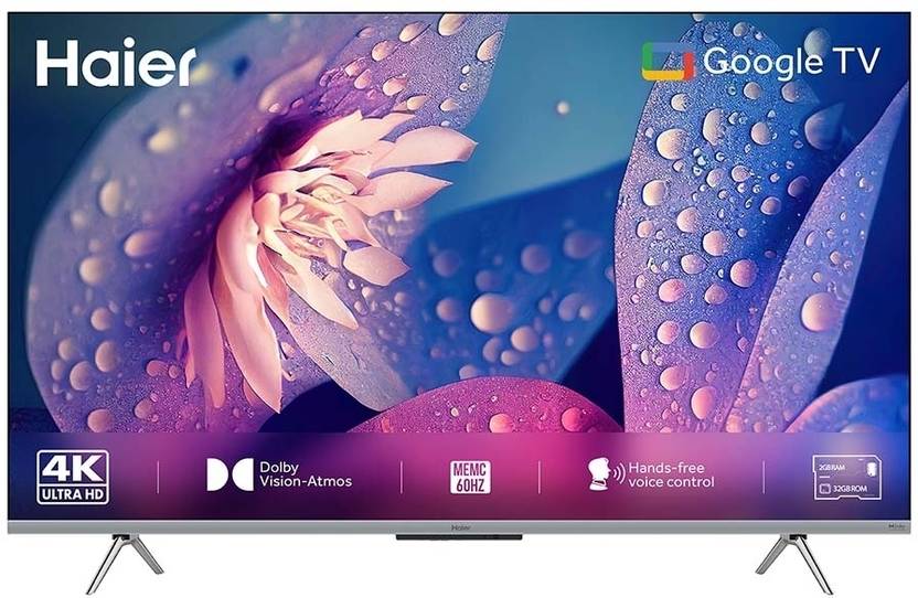Haier 108 cm (43 inch) QLED Ultra HD (4K) Smart Google TV with features ...