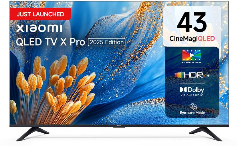XIAOMI by Mi X Pro CineMagiQLED 108 cm (43 inch) QLED Ultra HD (4K) Smart Google TV 2025 Edition ...