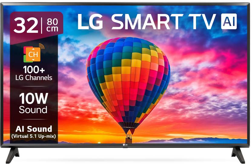 LG 80 cm (32 inch) HD Ready LED Smart WebOS TV with Alpha5 Gen5 AI ...