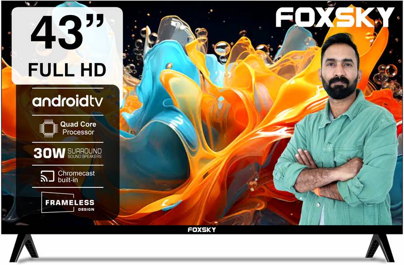 Foxsky 109 cm (43 inch) Full HD LED Smart Android TV Online at best ...
