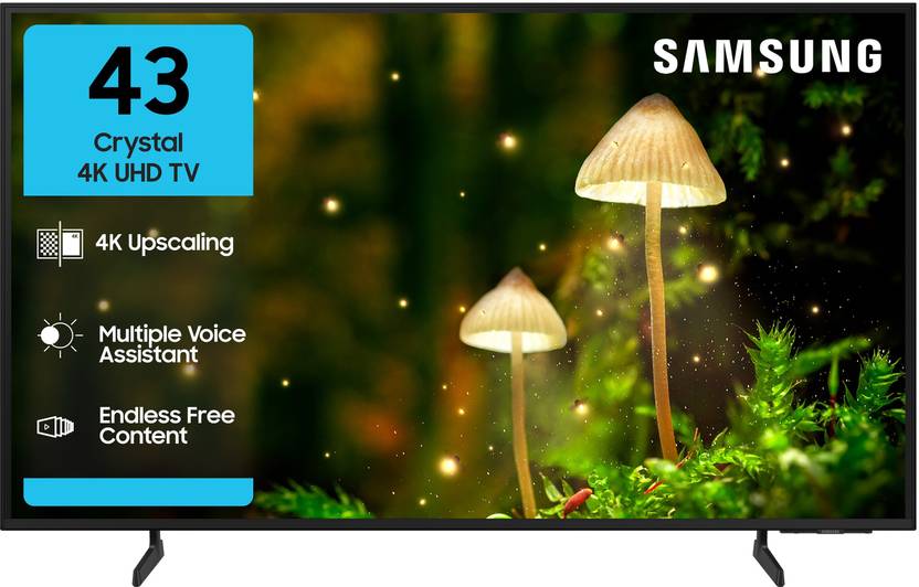 Samsung Crystal 4K Infinity Vision 108 cm (43 inch) Ultra HD (4K) LED ...