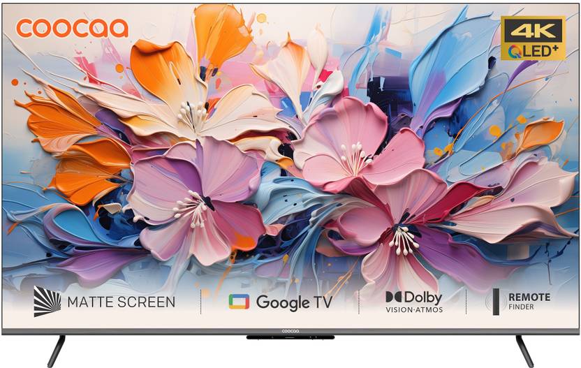 Coocaa Frameless 108 cm (43 inch) QLED Ultra HD (4K) Smart Google TV ...