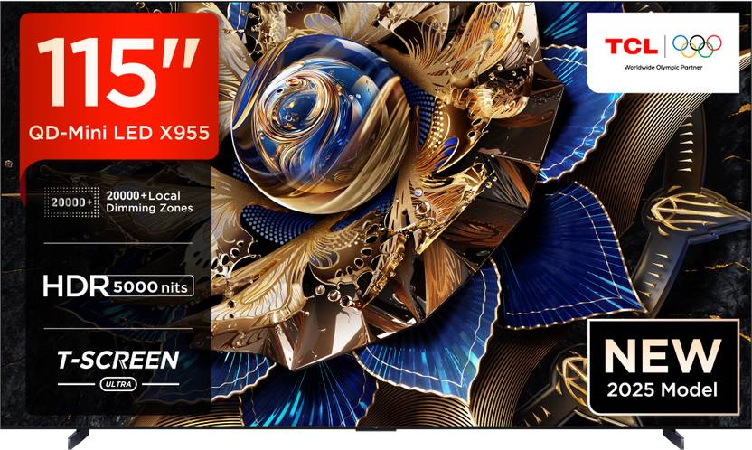 TCL 291 cm (115 inch) Ultra HD (4K) Mini LED Smart Google TV with ...