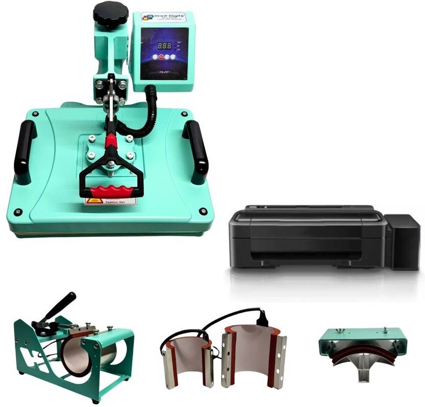 Print Digits Latest machine 5 in 1 Combo heavy duty machine full setup ...