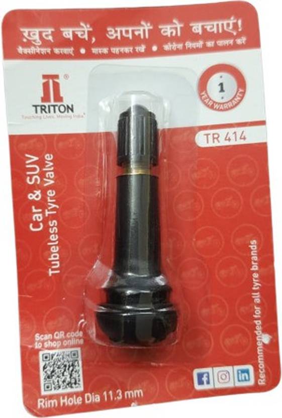 TRITON CAR TUBELESS TYRE VALVE TR414 Tire Valve Stem Core Price in ...