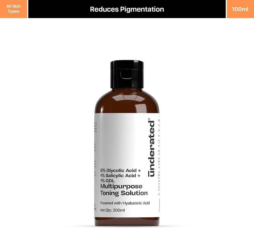 UNDERATED 8% GLYCOLIC ACID + 1% SALICYLIC ACID + 1% GDL MULTIPURPOSE ...
