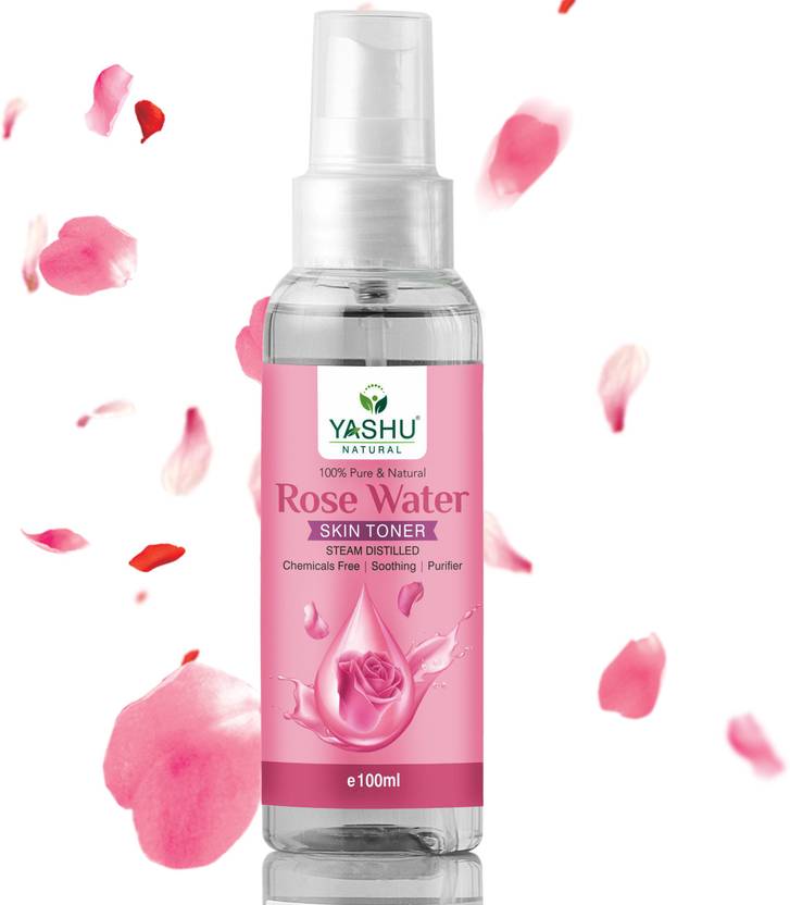 Yashu Pure Rose Water Skin Toner Spray | Steam Distilled Kannauj Gulab ...