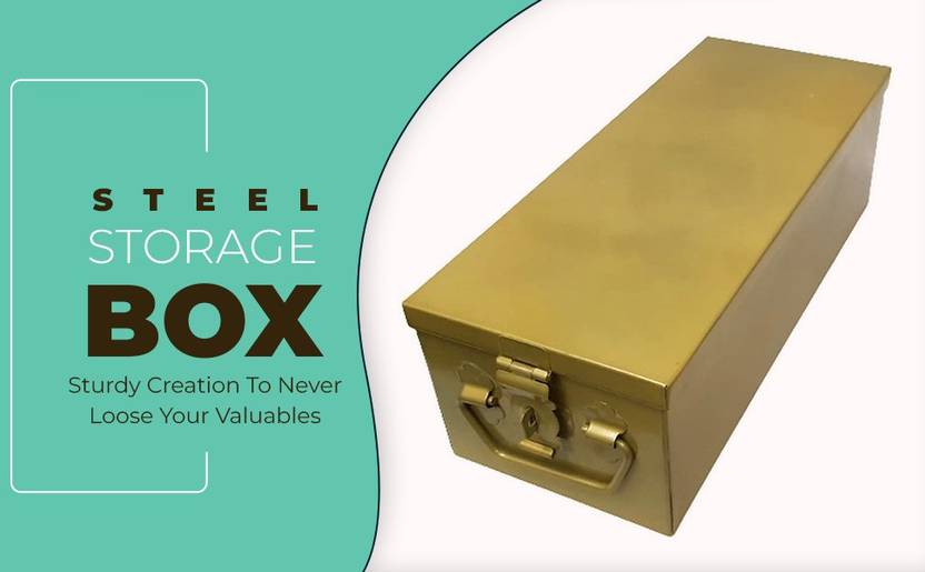 JOWEL Steel Locker/Jewellery Box/Cash Box/Bank Locker Box 12" Long ...