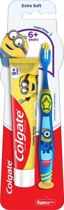 Colgate Kids (6+ years) Minion Toothbrush, Extra Soft - 1 Pc & Minion ...