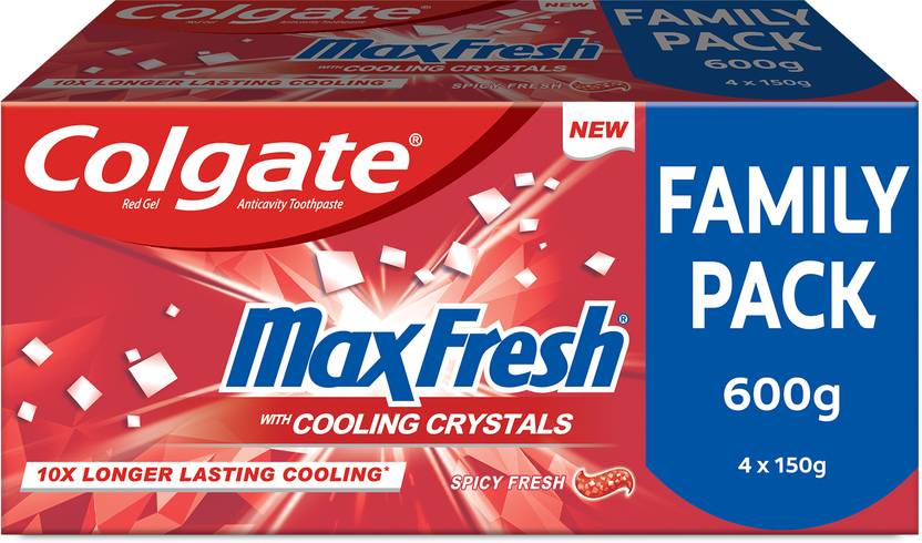 Colgate MaxFresh Red Gel with Cooling Crystals for Intense Cooling ...