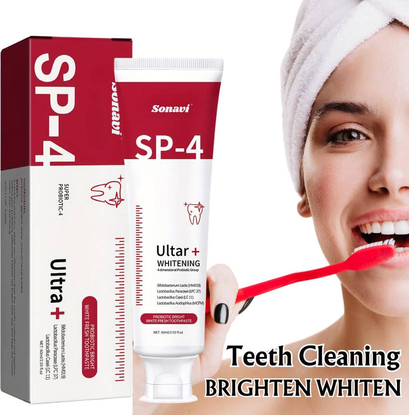 Sonavi SP4 Ultra Brightenig White SP4 Teeth Whitening Toothpaste ...