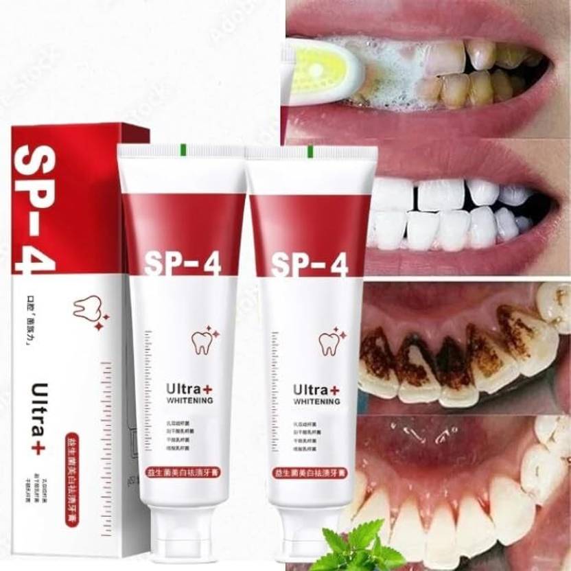 sahini SP-4 Ultra+ Whitening Toothpaste for Enamel Gum Health ...
