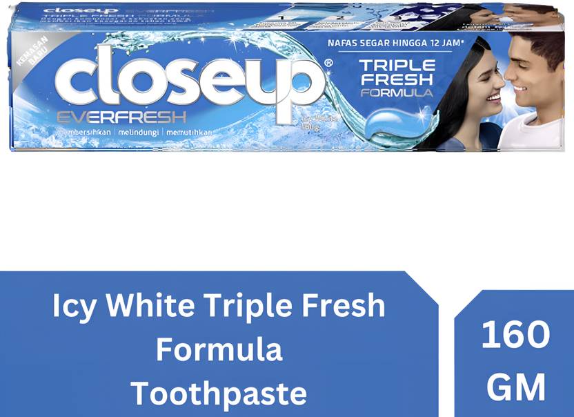 Closeup Icy White Everfresh Triple Fresh Formula Toothpaste - Buy Baby ...