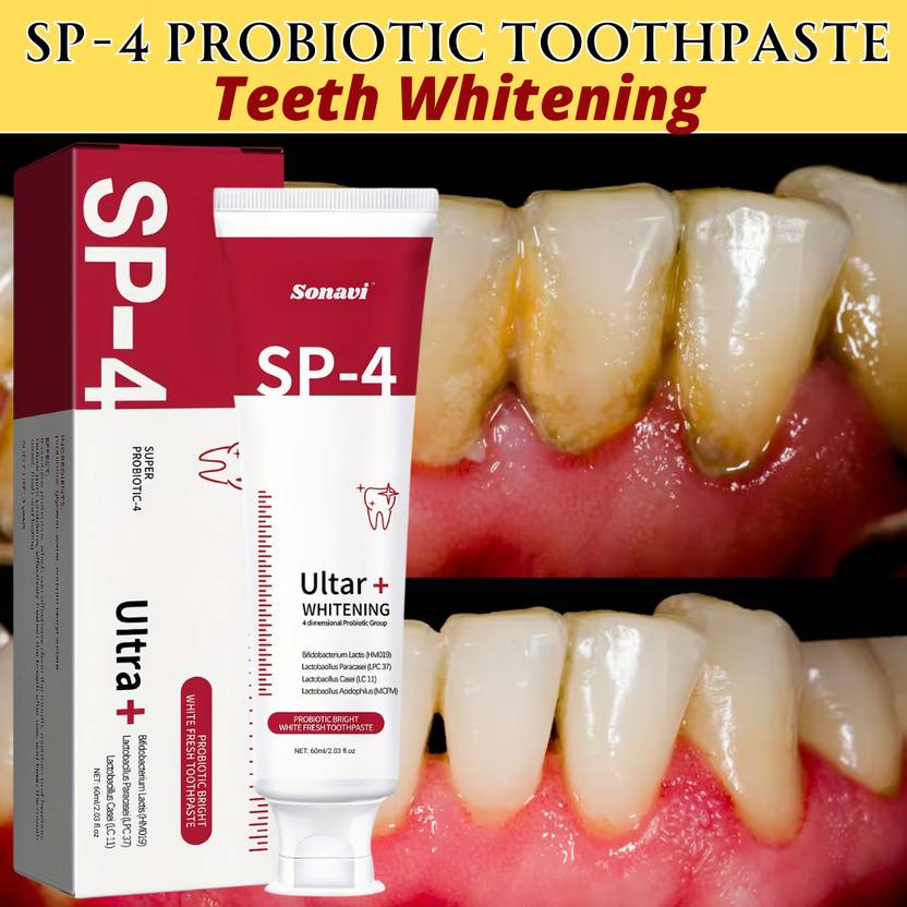 Sonavi Toothpaste for Strong Teeth & Clean Gums Extra Whitening ...