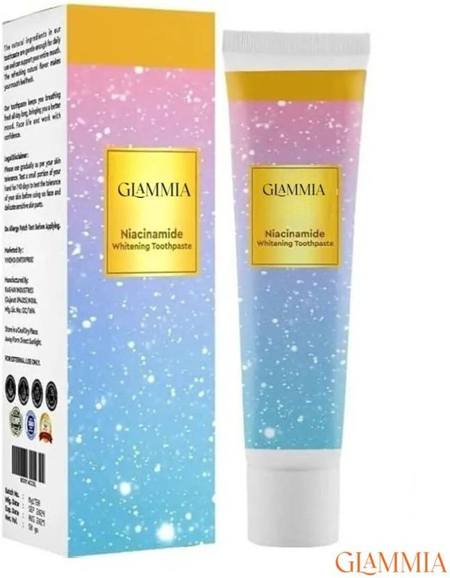GLAMMIA Niacinamide Whitening Toothpaste | For Whitening & Shine Glow ...