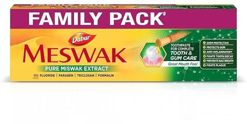 Dabur Meswak Complete Oral Care Contains Pure & Rare Miswak extract ...