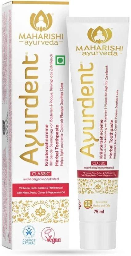 MAHARISHI ayurveda Ayurdent Classic Toothpaste, For Toothache, Bleeding ...