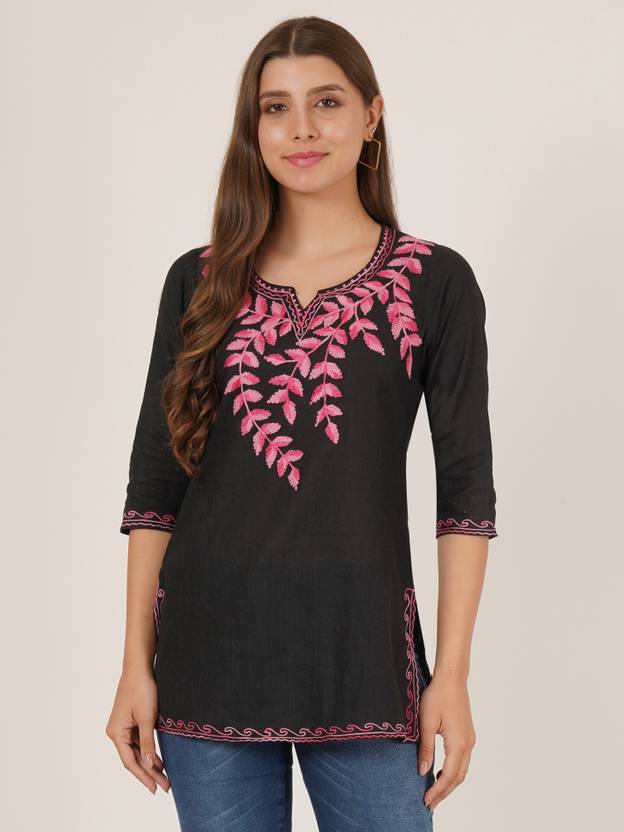 Miss Peach Women Embroidered A-line Kurta - Buy Miss Peach Women ...