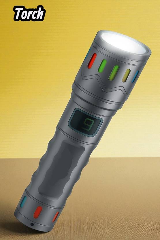 3BAAN X49 Heavy Duty LED Torch | Super Bright Rechargeable Flashlight ...