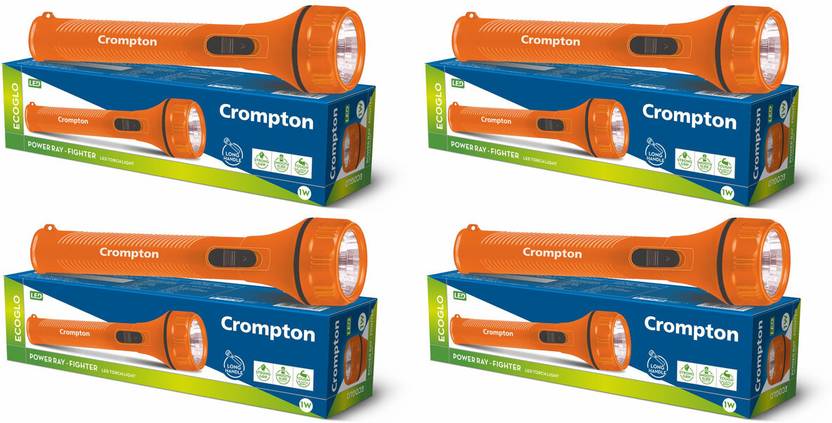 Crompton Pack of 4 Power Ray Fighter Torch Price in India - Buy ...