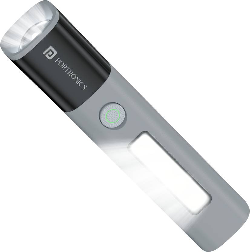 Portronics Eco Glow 2 Rechargeable Tactical LED Torch, Adjustable Focus ...