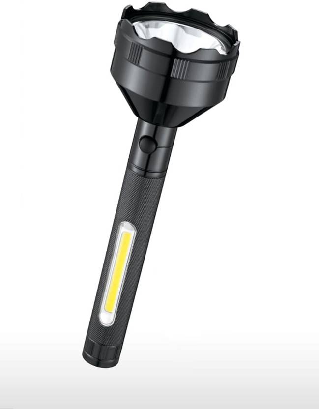 DP 9179 (RECHARGEABLE LED TORCH) 200W LED with Blinker COB Light Torch ...