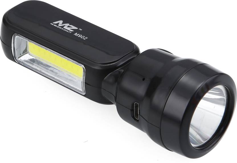 MZ M902 DODO (RECHARGEABLE LED TORCH) 25W LED, 15W COB Torch Price in ...