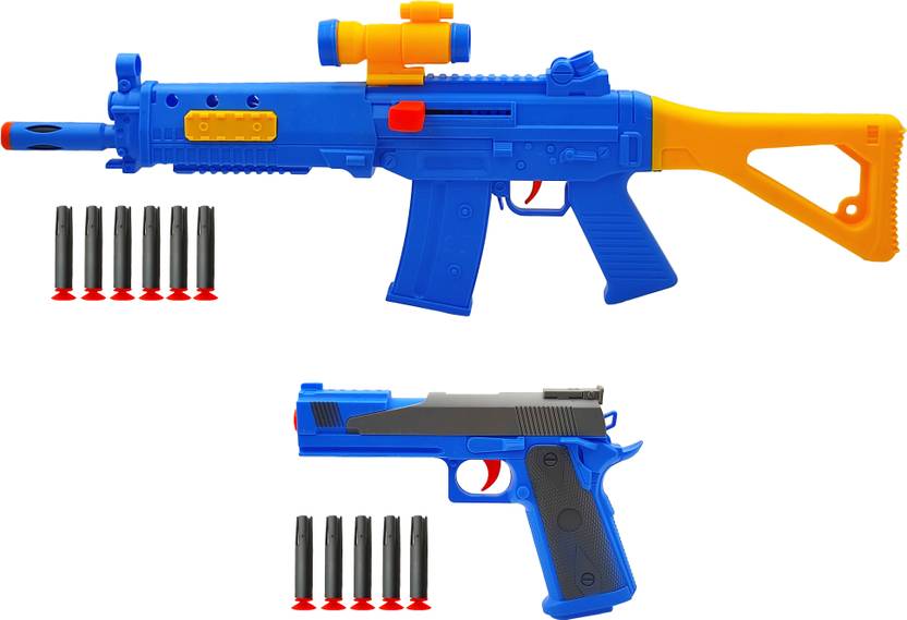 Humaira Fire Power Scar L Big Toy Gun and Pistol Toy Gun with Suction ...