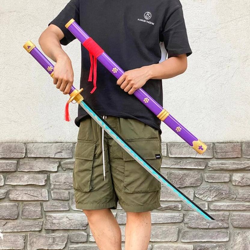 Mubco One Piece Roronoa Zoro Enma Katana Wooden Cosplay Sword Anime ...