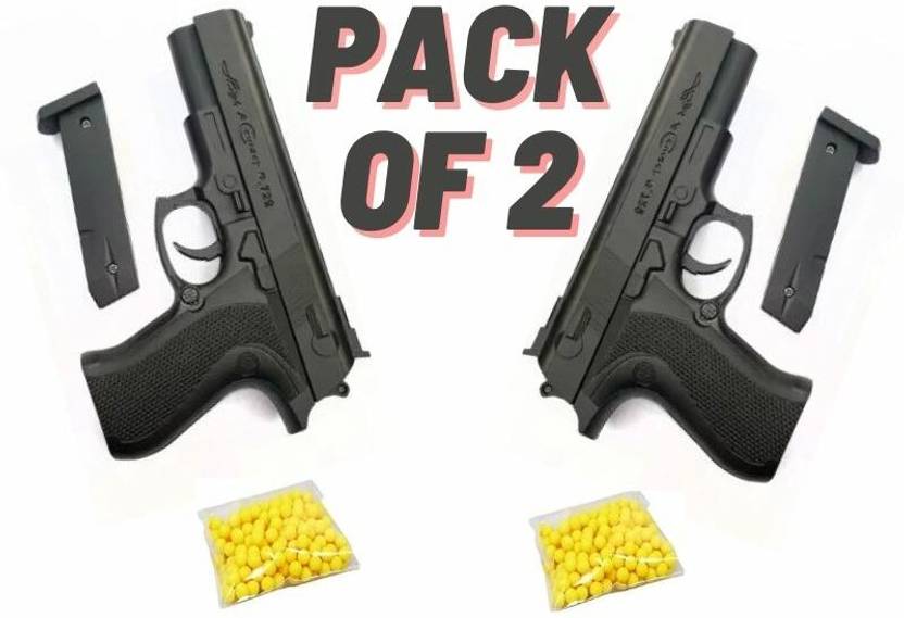 weezly Pistol Toy Gun P729 Combo with 300 BB Bullets for Kids and ...