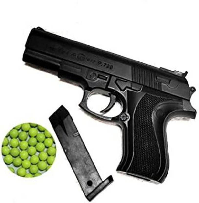 IMMERSIVE Revolver Gun Pistol Toy with 8 Round Barell and 6 mm Plastic ...