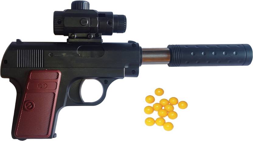 Cambly Toy Gun with Silencer, Artificial Scope | BB Bullets| Long Range ...